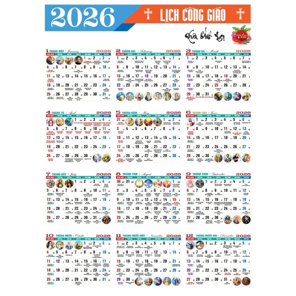 Tải Miễn Phí File Lịch Âm Dương 2026 Vector PDF, PNG & PSD
